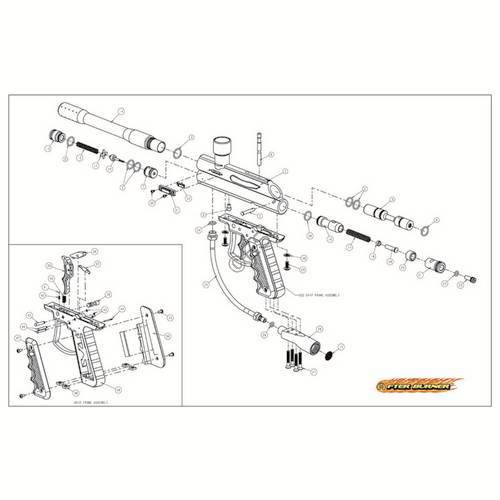 Brass Eagle Afterburner Parts and Diagram – TippmannParts