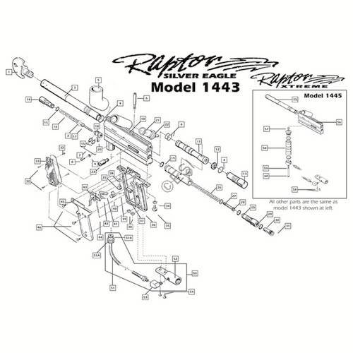 Brass Eagle Raptor Parts and Diagram – TippmannParts