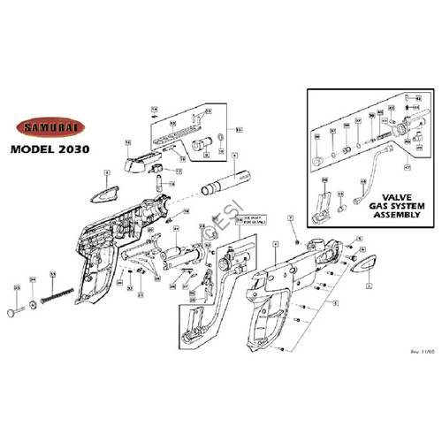 Brass Eagle Samurai Parts and Diagram – TippmannParts