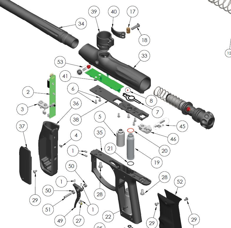 Empire Axe Parts and Diagram – TippmannParts