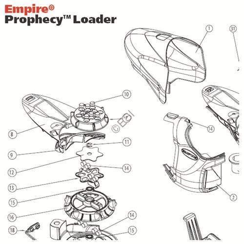 Empire Prophecy Hopper Parts and Diagram – TippmannParts