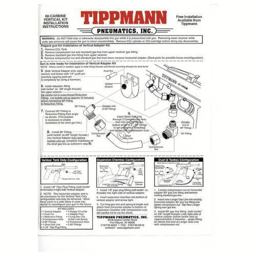Tippmann 68 Carbine Vertical Adapter Kit Manual – TippmannParts