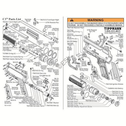 Tippmann C3 Parts and Diagram – TippmannParts