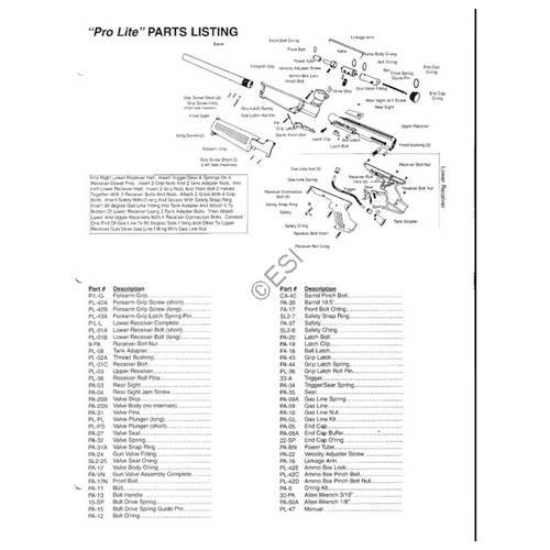 Tippmann Pro-Lite Parts and Diagram – TippmannParts