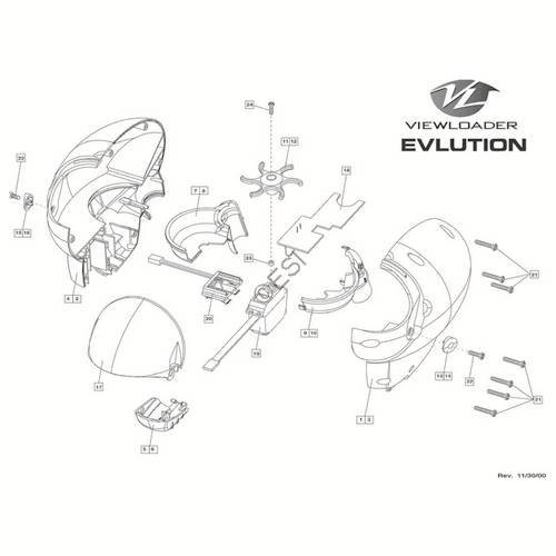 ViewLoader Evlution I Hopper Parts and Diagram – TippmannParts