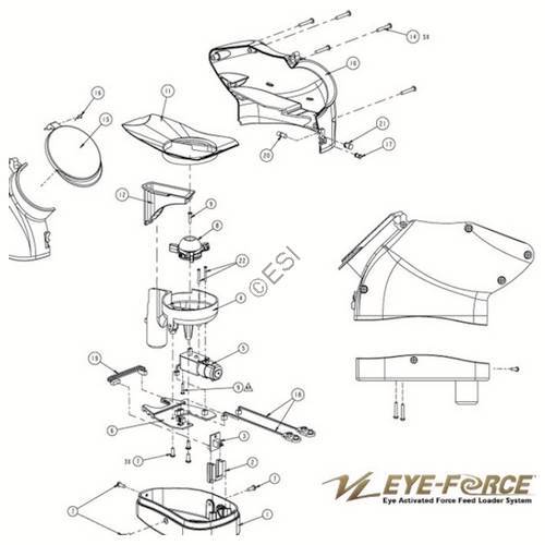 ViewLoader Eye Force Hopper Parts and Diagram – TippmannParts