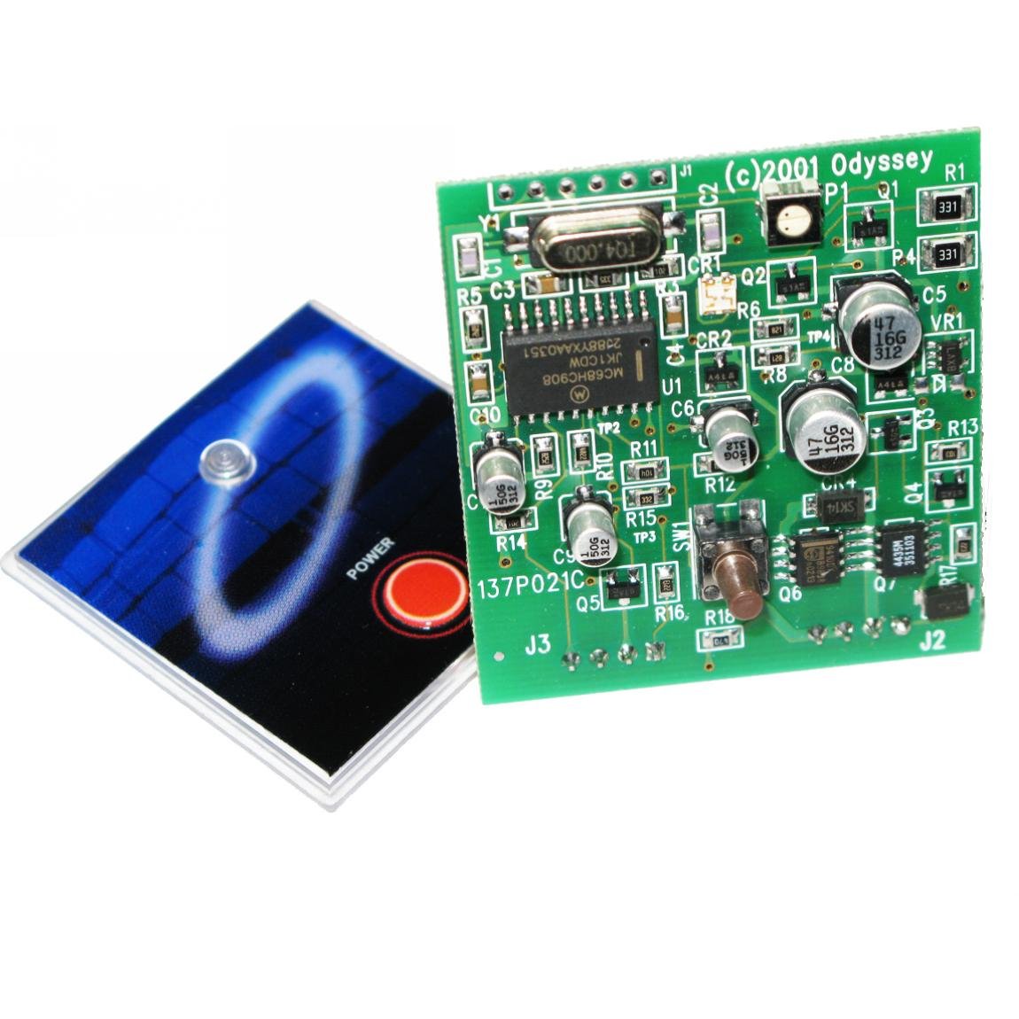 Back Plate Assembly with Board - Odyssey Part #28-1-TEX HALO P/K 04 ...