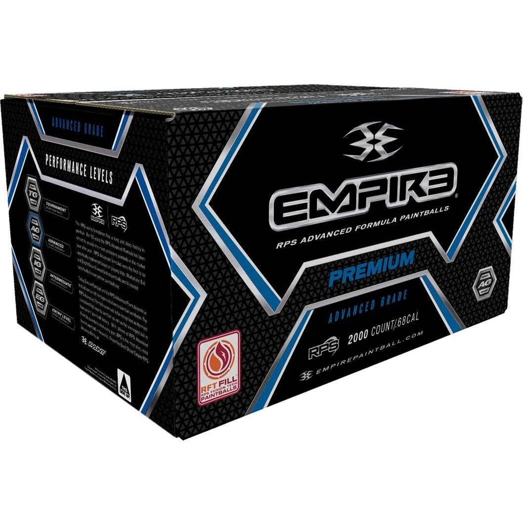 Empire Premium 68Cal Paintballs - 2000ct Case (White Shell White Fill ...
