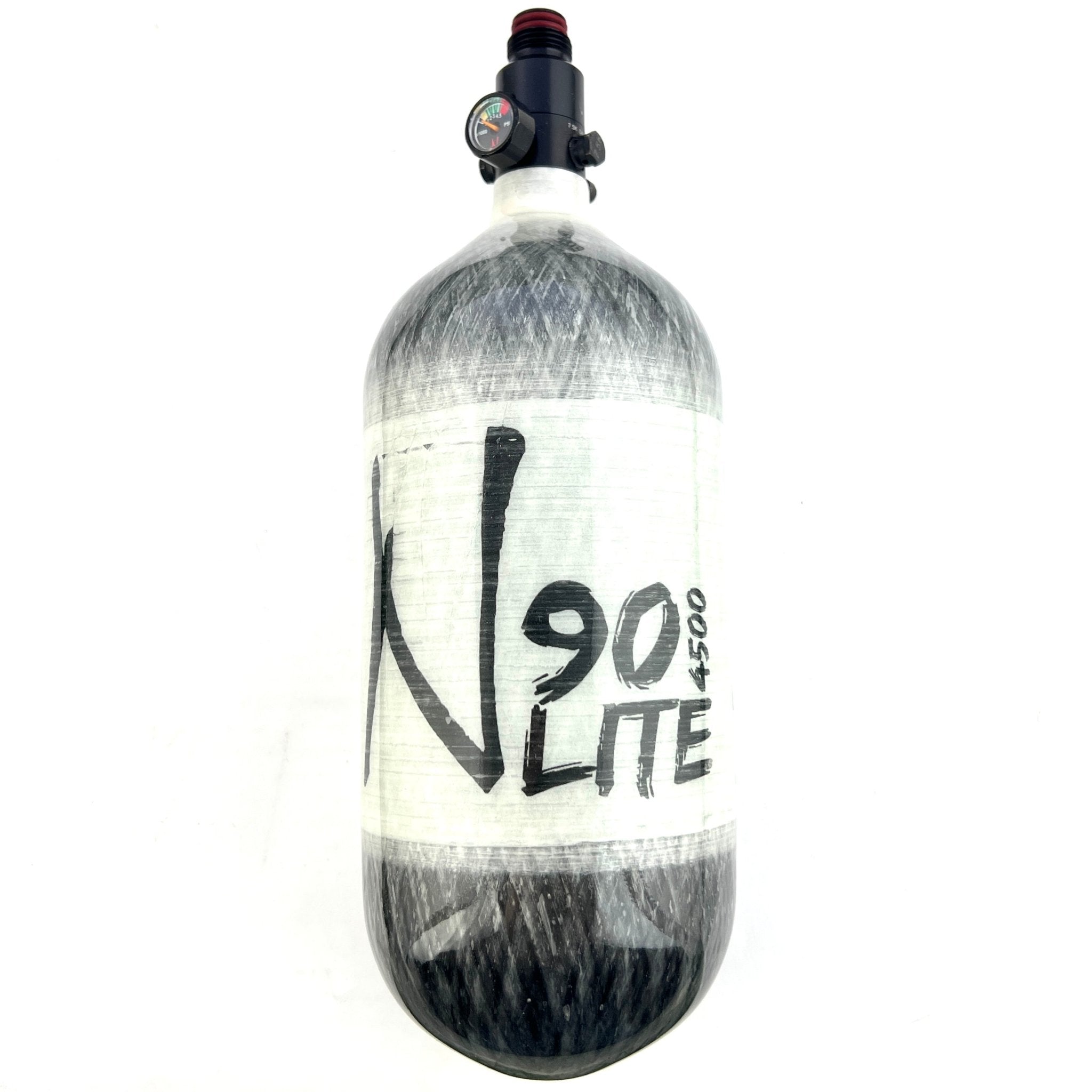 Ninja Grey Ghost Fiber Wrapped 4500psi HPA Tank with SHP Regulator - 9 ...